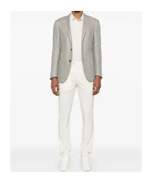 Canali Belt Loops Slacks - White