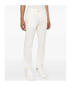 Canali Belt Loops Slacks - White
