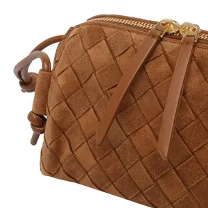 Bottega Veneta Concert Intrecciato Shoulder Bag - Brown