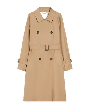 Max Mara Ctrench Belted Trench Coat - Camel