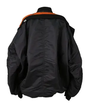 Mihara Yasuhiro Double Layered Zipped Flight Jacket - Black