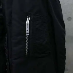 Mihara Yasuhiro Double Layered Zipped Flight Jacket - Black