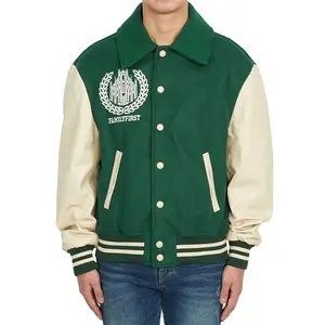FAMILY FIRST Varsity Bomber Jacket With Embroidered Logo