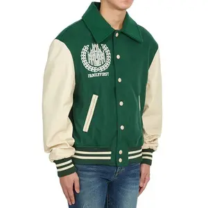 FAMILY FIRST Varsity Bomber Jacket With Embroidered Logo
