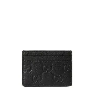 Gucci Gucci GG Emblem Card Case Black
