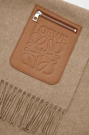 Loewe Anagram Embossed Zipped Scarf
