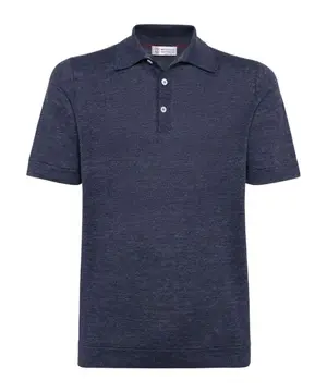 Brunello Cucinelli Basic Polo Shirt - Blue