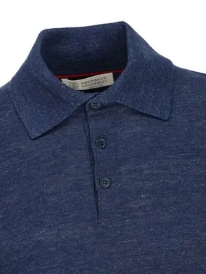 Brunello Cucinelli Basic Polo Shirt - Blue