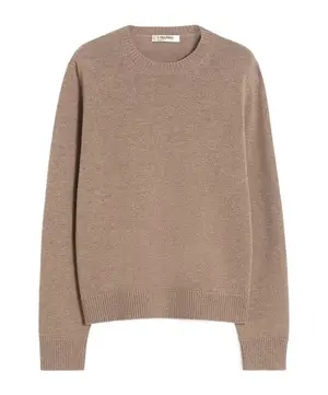 Max Mara Fresia Crewneck Knitted Jumper - Camel