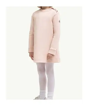 Moncler Logo Patch Crewneck Sweatshirt Dress