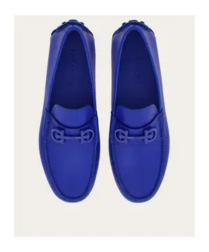 FERRAGAMO Round Toe Loafers - Blue