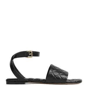 Bottega Veneta Amy Flat Sandals - Black