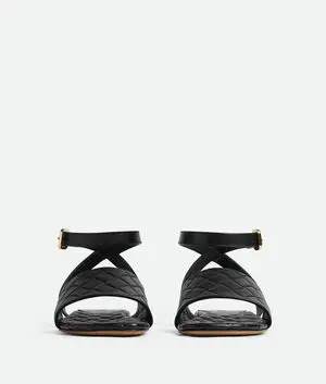 Bottega Veneta Amy Flat Sandals - Black