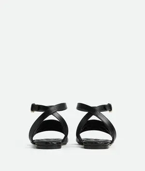 Bottega Veneta Amy Flat Sandals - Black