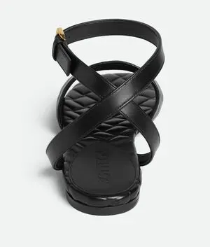 Bottega Veneta Amy Flat Sandals - Black