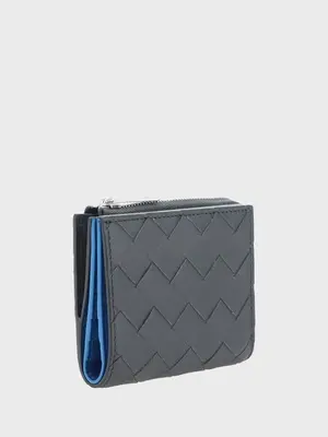 Bottega Veneta Intrecciato Leather Wallet - Black