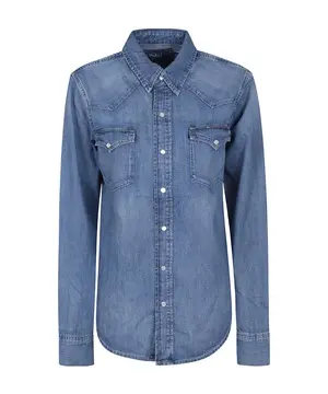 Polo Ralph Lauren Long-sleeved Denim Shirt - Blue