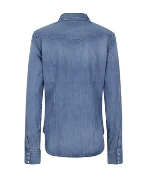 Polo Ralph Lauren Long-sleeved Denim Shirt - Blue