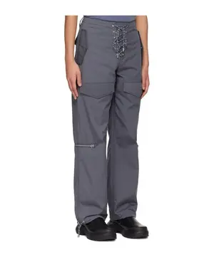 DION LEE Lace-up Cargo Trousers