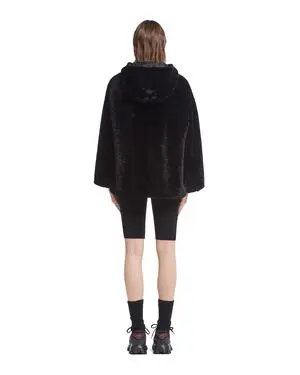 Prada Reversible Gabardine And Shearling Jacket