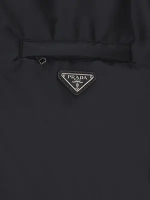 Prada Reversible Gabardine And Shearling Jacket