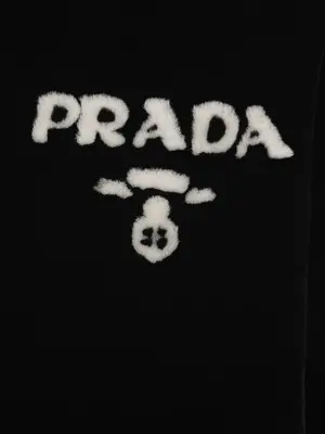 Prada Reversible Gabardine And Shearling Jacket