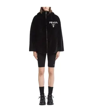 Prada Reversible Gabardine And Shearling Jacket