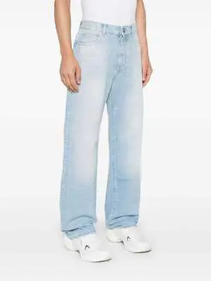 Balmain Straight Leg Washed Denim Jeans