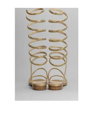 Rene Caovilla Embellished Flat Sandals