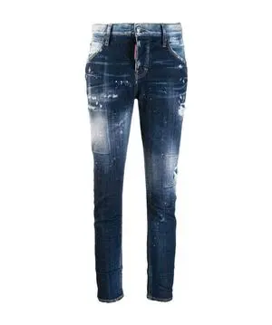 Dsquared2 Distressed Skinny Jeans - Blue