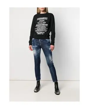Dsquared2 Distressed Skinny Jeans - Blue