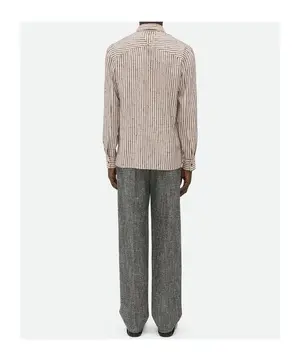 Bottega Veneta Long Sleeved Striped Shirt