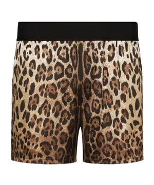 Dolce & Gabbana Leopard Print Shorts