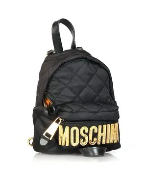 Moschino Quilted Logo Backpack
