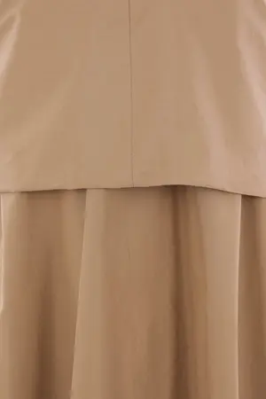 Loewe Sleeveless Wrap Dress With Keyhole And Lace-up Closure - Light Brown
