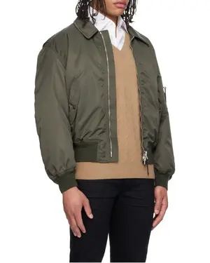 TOM FORD Zip-up Bomber Jacket - Black