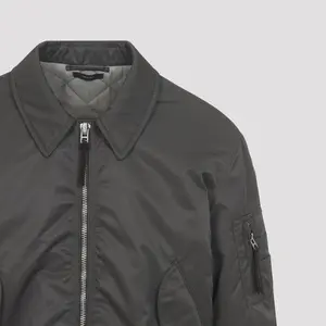 TOM FORD Zip-up Bomber Jacket - Black