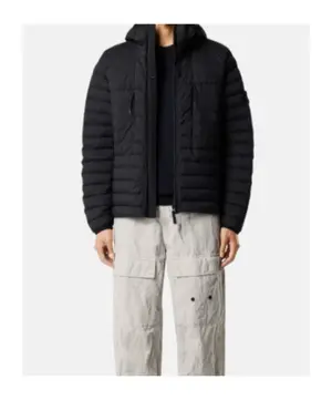 Stone Island Logo Patch Quilted Down Jacket