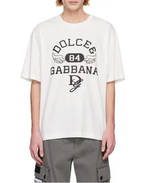 Dolce & Gabbana Dolce Gabbana Logo Printed Crewneck T-shirt