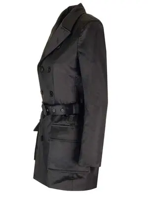 Saint Laurent Saharienne Double-breasted Belted Jacket - No