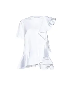 Alexander Mcqueen Ruffle T-shirts For Women