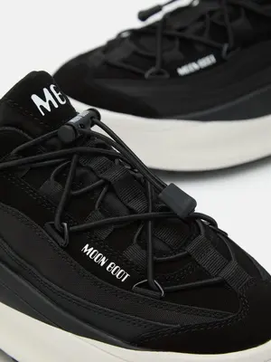 Moon Boot Lace Up Sneakers - Black