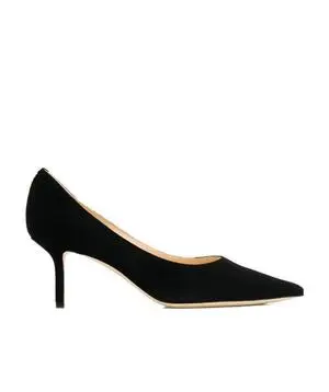 JIMMY CHOO Love 65 Suede Pumps - Black