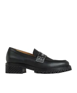 Off-white Logo Flats For Women