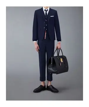 Thom Browne 4-bar V-neck Knitted Cardigan