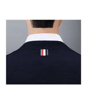 Thom Browne 4-bar V-neck Knitted Cardigan