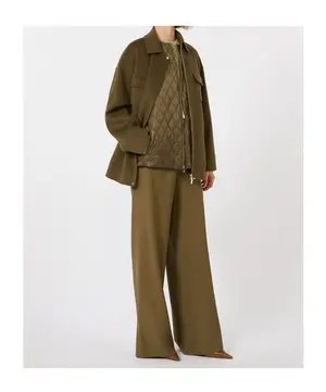 Max Mara Mstcorone Drawstring Trousers - Khaki