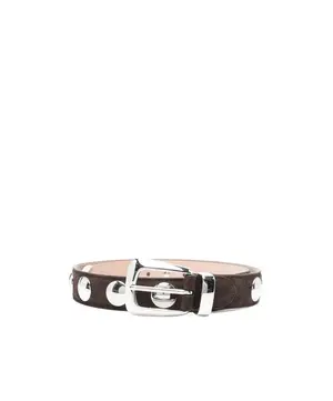 Khaite Rivet Belt - Brown
