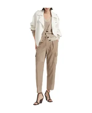 Brunello Cucinelli High-waist Straight-leg Trousers