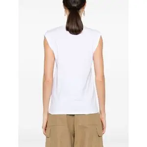 Balmain Logo Print Sleeveless T-shirt